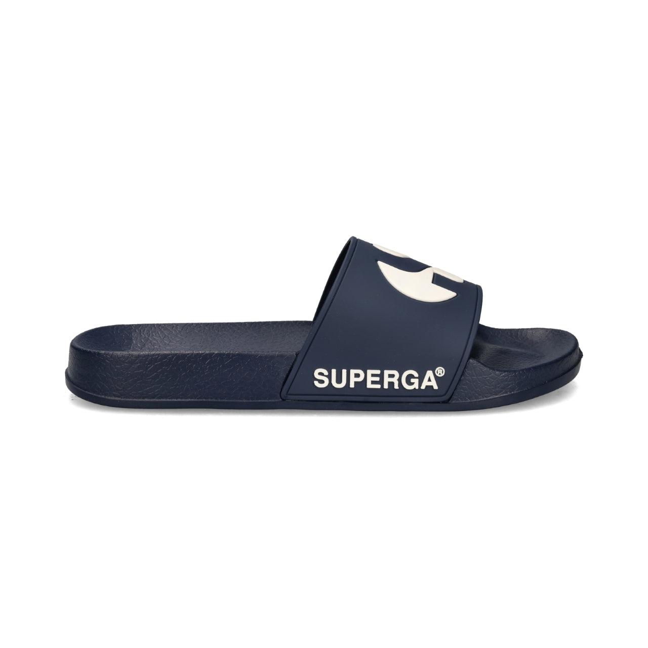 1908 Slide Big Logo - Blue Navy White – Superga