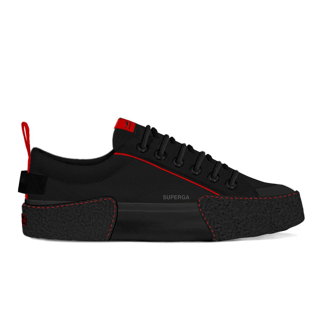 2661 Big Bumper Tape - Black Red – Superga